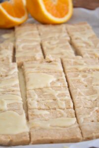 Orange Shortbread Bars - GigglingFork.com
