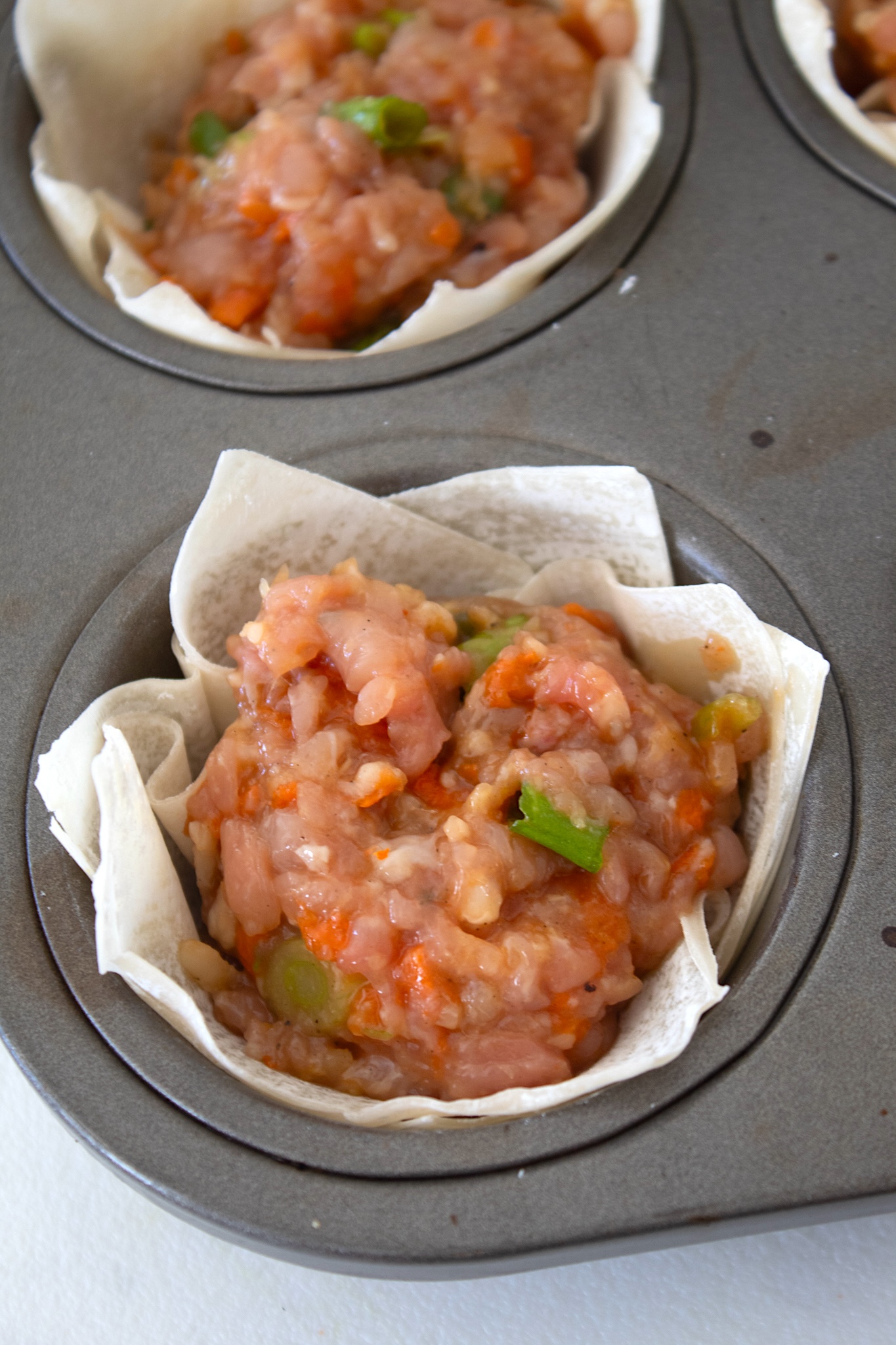 Chicken Gyoza Cups - GigglingFork.com