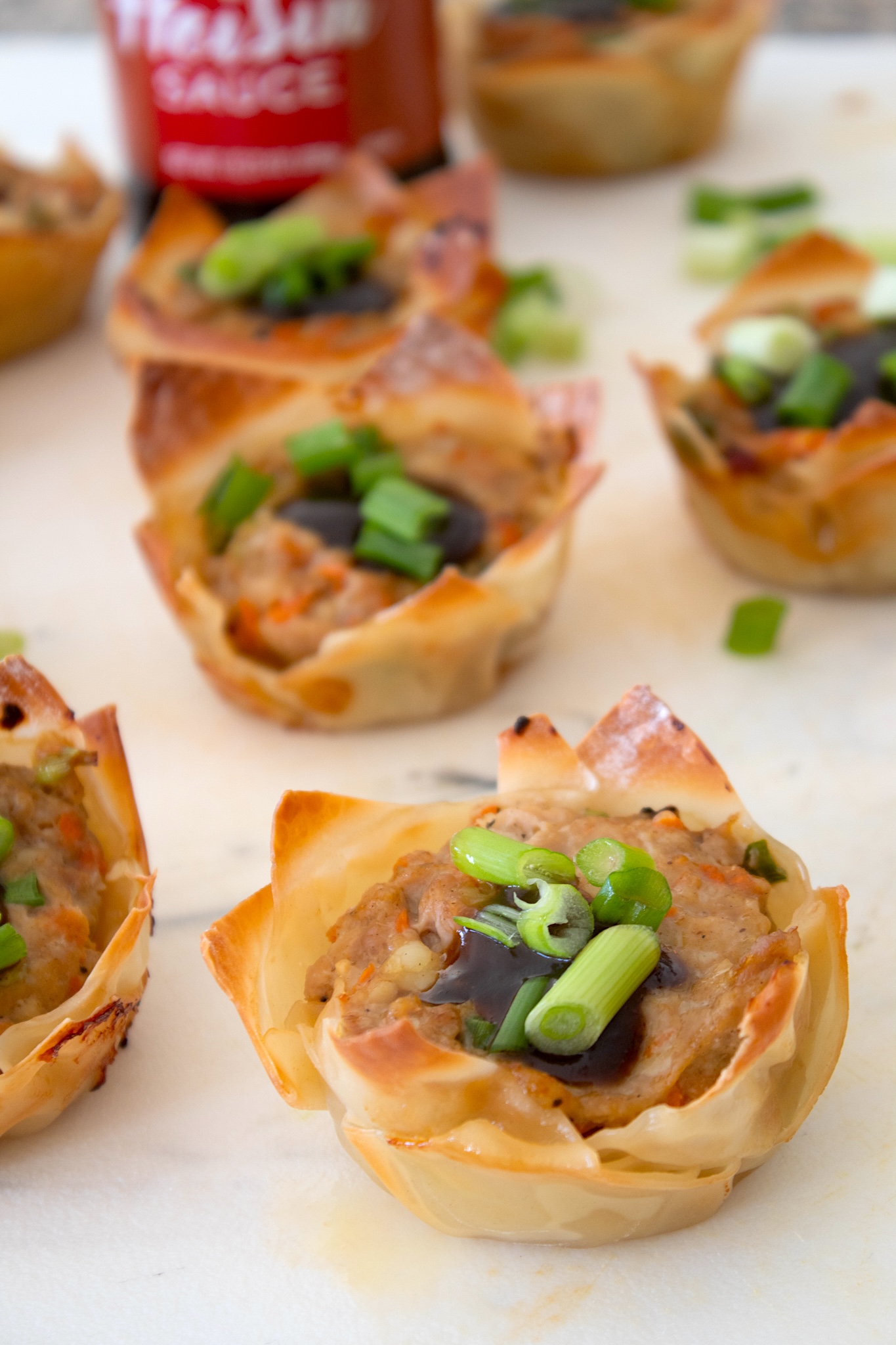Chicken Gyoza Cups - GigglingFork.com