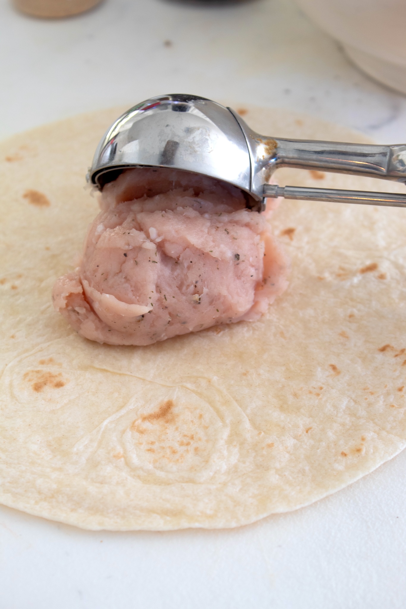 Ground Turkey Smash Tacos (Greek Style) - GigglingFork.com