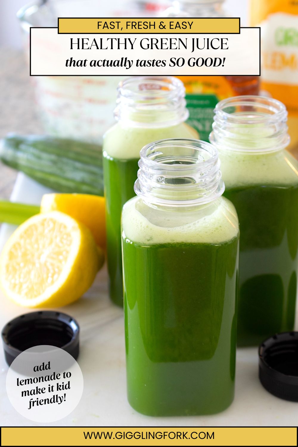 How to Make Green Juice (that actually tastes good!) - GigglingFork.com