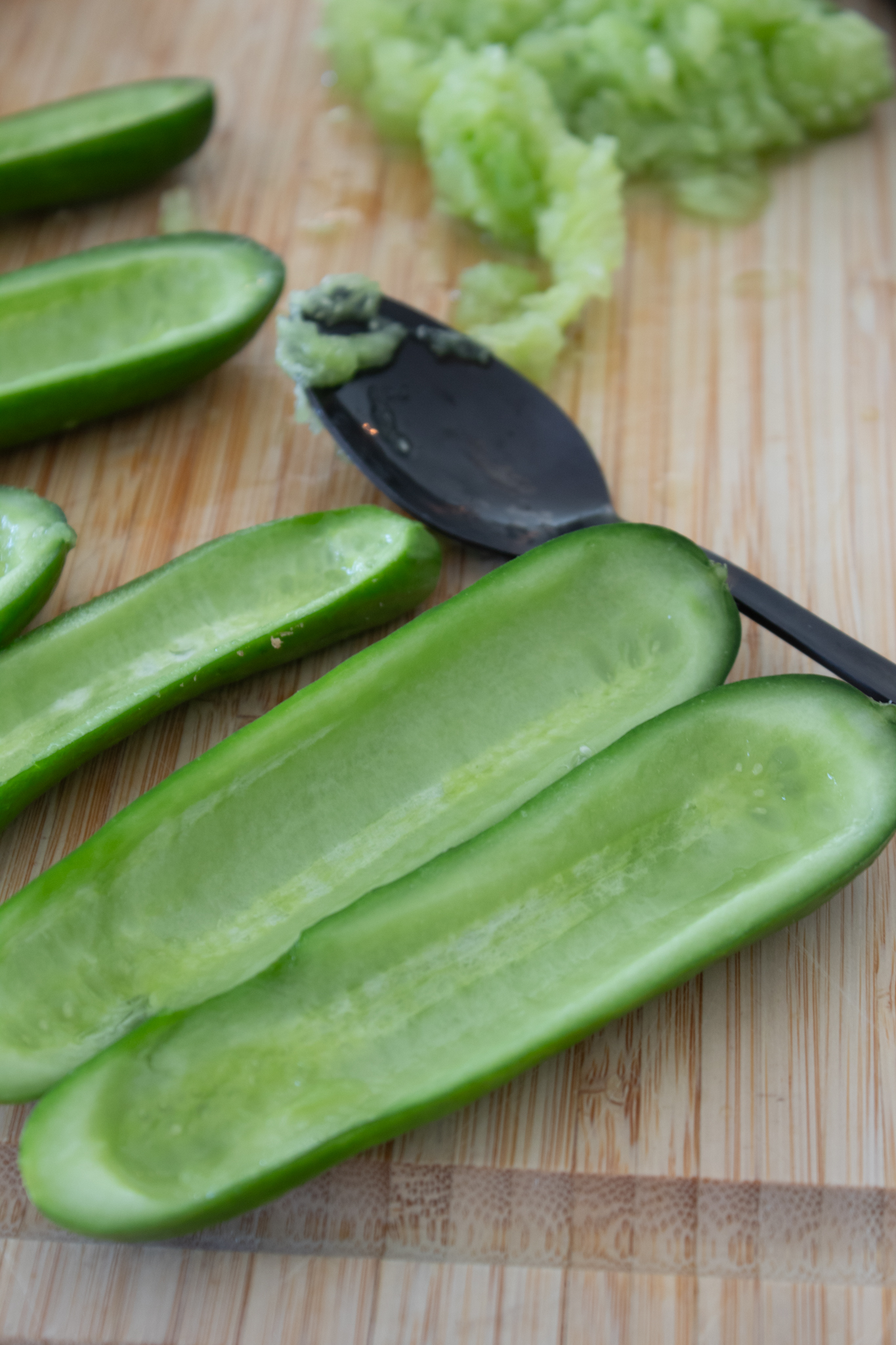 Cucumber Sushi Boat Recipe - GigglingFork.com